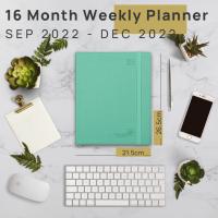 China 16 Month Academic Planner Large Hardcover Spiral Planner Customizable for sale