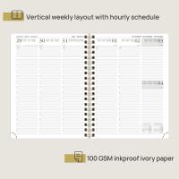 China Poprun Softcover Student Weekly Planner 6.5x8.5 Eco Friendly Ivory Paper for sale