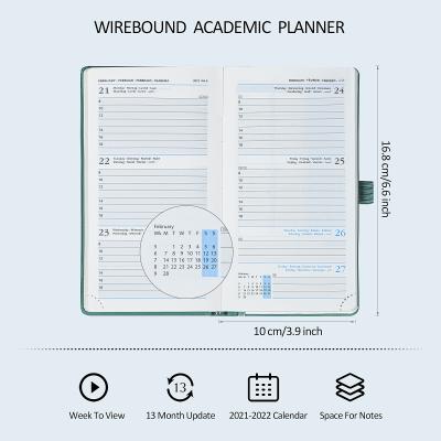 Cina Copertura Mini Agenda settimanale Customization Optional delle similpelle dell'unità di elaborazione in vendita