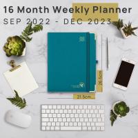 China 100GSM Ivory Paper Weekly Study Planner 16-Month Custom Layout Design for sale