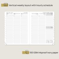 China 100GSM Ivory Paper Weekly Study Planner 16-Month Custom Layout Design for sale