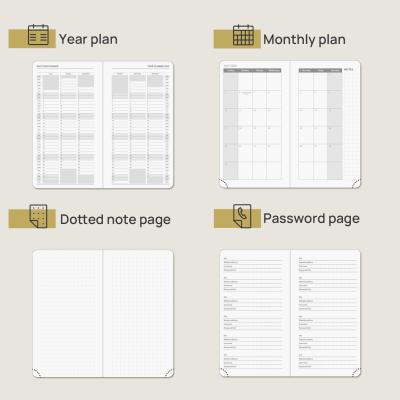 Cina Pianificatore accademico personalizzato da 4,25x6,75 pollici Mini Calendario personale 2023 Planner in rosa in vendita