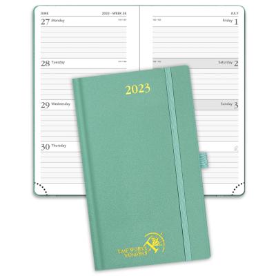 China Agenda acadêmica personalizada capa dura verde 4,25
