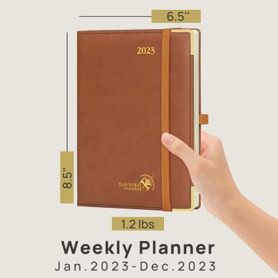 China Ink Resistant Paper Custom Academic Planner , 7 Day Weekly Planner 2023 2023 for sale
