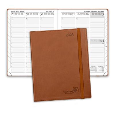 China Medium Size 2023 Weekly Planner 2 Page Schedule Paper Pocket Custom for sale