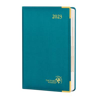 China Pacific Green Executive Daily Planner 2023 , Customization A5 Daily Schedule Planner for sale