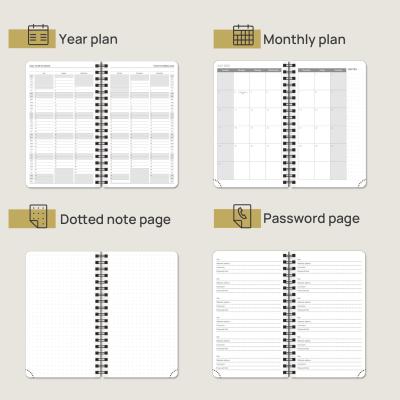 Cina FSC Certified Paper 100GSM 2023 Mini Weekly Planner Spiral Daily Weekly Schedule in vendita