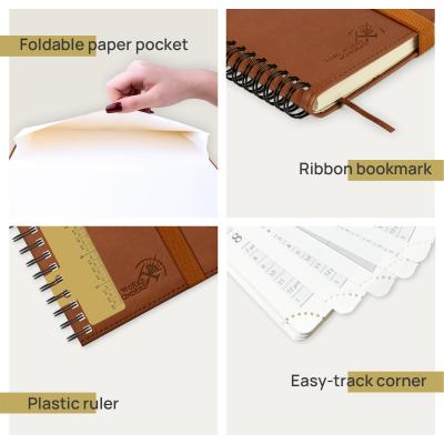 Cina OEM Small Size 6.75x4.25in Daily Weekly Planner 2023 2024 Diary Wire O Binding in vendita
