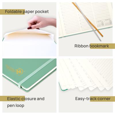 Cina Custom Hardcover Weekly Planner 2023 2 Page Weekly Plan Quick Search Corners in vendita