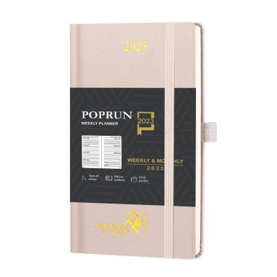 China Certificate FSC Pink Student Weekly Planner 2023 Customization Agenda Hard Cover for sale