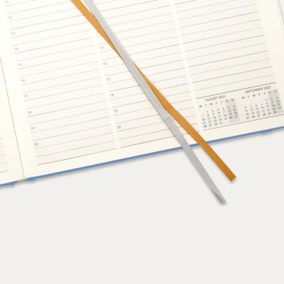Cina Dotted Note Pages Student Weekly Planner Haze Blue Leatherette Paper in vendita