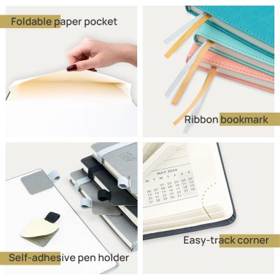China 2024 Weekly 8.5''x10.5'' Large Academic Planner Wide Writing Space for sale