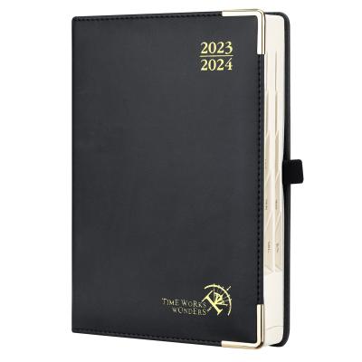 China 2024 Academic Planner 80gsm Inner Pages Monochrome Printing and Matte Lamination for sale