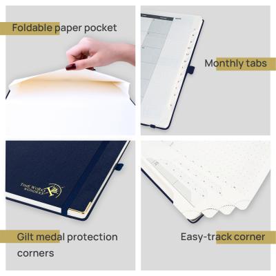 China Vertical Layout Custom Academic Planner From Jul 2023 To Jun 2024 for sale
