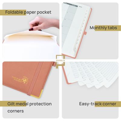 China 2023-2023 Academic Planner Pink Vertical Page Layout With Quick Serach Functions for sale