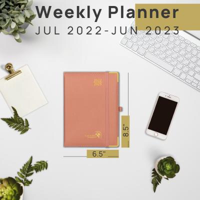 China 2023-2023 Academic Planner Pink Vertical Page Layout With Quick Serach Functions for sale