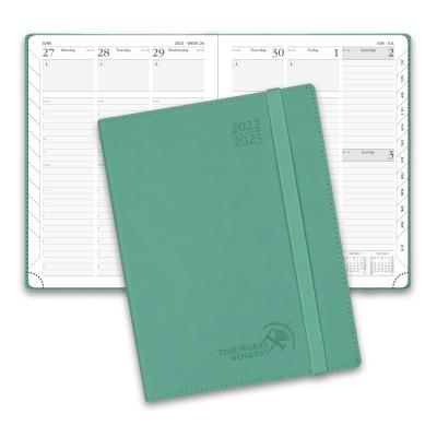 China OEM Green Medium Academic Planner With Monthly And Weekly Schedule for sale