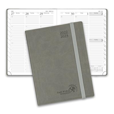China Custom Academic Planner Medium Grey With Weekly Schedule On 2 Pages for sale