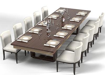 China Modern Wood Commercial Restaurant Furniture With Dining Room Chairs High Grade for sale