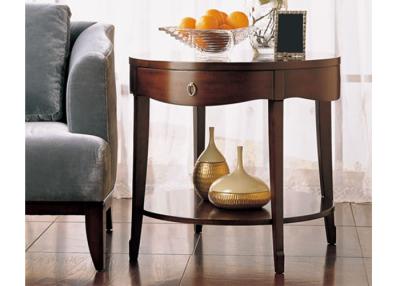 China Fashion Style  Hotel Coffee Table Round Shape Side Table With Drawer Eco -  Friendly for sale