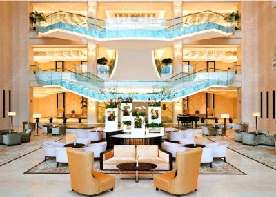 China Leather Lounge Modern Lobby Chairs , Comfortable Hotel Office Lounge Furniture for sale