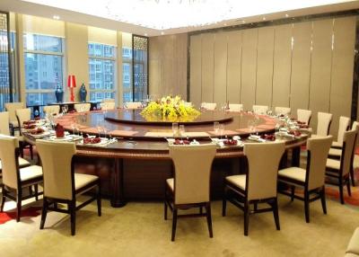 China Big Round Luxury Commercial Restaurant Furniture With Contemporary Dining Chairs for sale