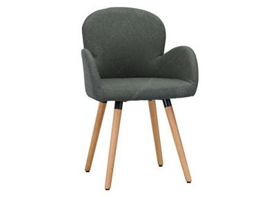 China Simple Style Trendy Hotel Room Chairs Four Wood Legs Wooden Frame Highly Endurable for sale