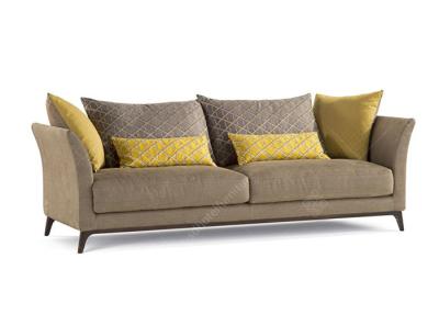 China Wooden Fabricliving Room Sectionals , Reception Area Small Scale Grey Sectional Couch for sale
