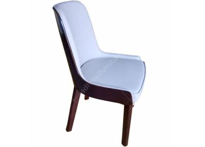 China Solid Wood / Leather Hotel Room Chairs Commercial Highly Endurable High Standard for sale