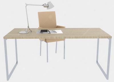 China Contemporary Writing Desk  Stainless Steel Frame , Modern Style Writing Desk Furniture for sale