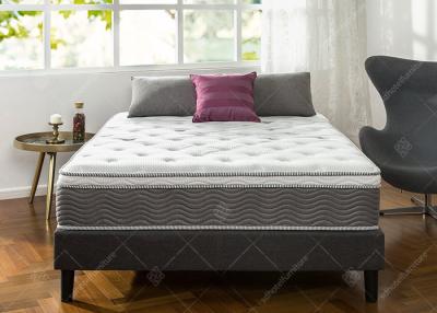 China Luxurious Hotel Bed Mattress Customized Size 18cm Bonnell Spring Knitted Fabric for sale