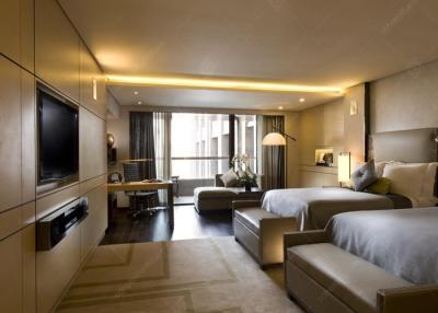 Cina La mobilia della camera da letto dell'hotel di 3 stelle mette/la mobilia commerciale dell'hotel legno solido + del MDF + dell'impiallacciatura in vendita