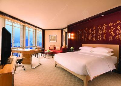 Cina La mobilia semplice della camera da letto dell'appartamento del pannello di stile mette il legno solido in vendita