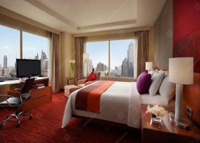 Cina insiemi cinque stelle della mobilia della camera da letto dell'hotel con la pagina di alluminio o d'acciaio in vendita