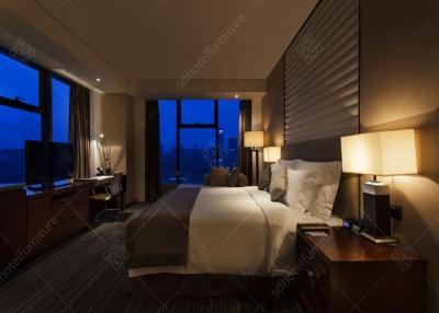Cina Rivestimento leggero etiopico della lacca della mobilia 5 degli insiemi di camera da letto/stanza di albergo di lusso in vendita