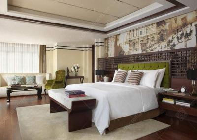 Cina Letto matrimoniale semplice classico su misura della mobilia della camera da letto dell'albergo di lusso in vendita
