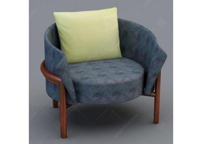 China Modern PU or fabric Leisure Lounge Hotel Room Chairs With Solid Wood Legs for sale
