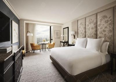 China Contemporary Modern Artistic Style Hotel Bedroom Furniture Art PU Leather for sale