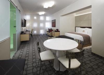 China Contemporary Wooden Hotel Bedroom Furniture Sets Good Hardware for sale
