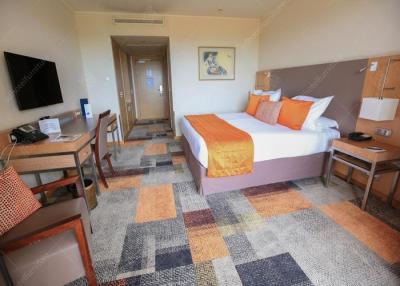 China Simple Commercial Hotel Bedroom Furniture Sets With TV Stand / Writing Table for sale