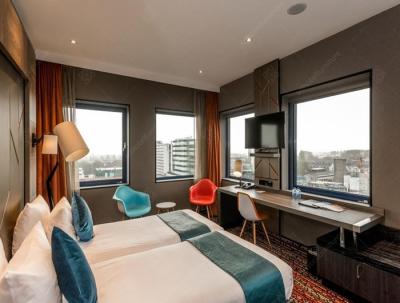 China Endurable Modern Cheap Hotel Furniture With Laminate / Melamie Bed for sale