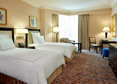Cina 4 - schiuma moderna cinque stelle di alta densità di insiemi della mobilia della camera da letto dell'hotel con tessuto/unità di elaborazione/cuoio in vendita