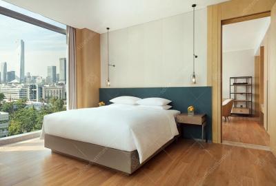 Cina La mobilia moderna su ordinazione della camera da letto dell'albergo di lusso mette la località di soggiorno di legno di colore in vendita