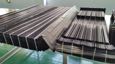 China Heat-sealed &folded bellows fabric +PVC for any kind of machine dust covers en venta