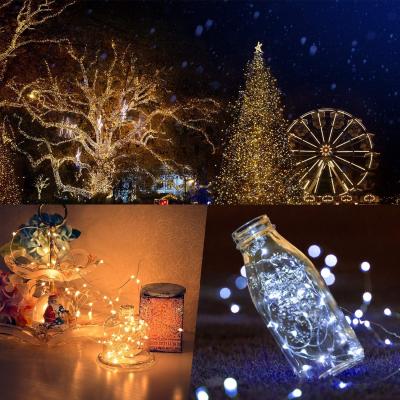 Cina Luci a pile principali della corda della decorazione di Natale con il temporizzatore a distanza impermeabile in vendita