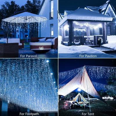 Cina Luci leggiadramente solari della corda della tenda 720LED delle luci di stile lungo eccellente impermeabile all'aperto del ghiacciolo con telecomando in vendita