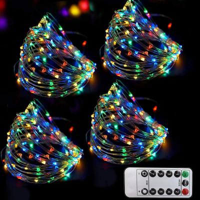 China Color Changing Multi Colored Fairy Lights Remote Timer 8 Mode Starry Long String zu verkaufen