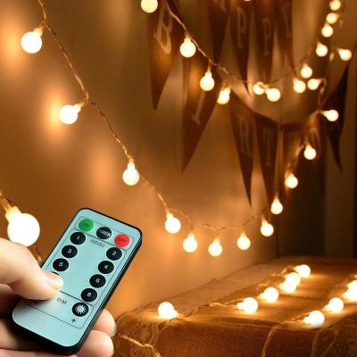 China 10m Battery Operated Fairy Light For Christmas Tree Warm White Globe String Lights zu verkaufen