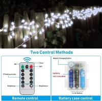 China Battery Operated 100 LED String Lights Indoor With Remote Timer 8 Lighting Modes for sale