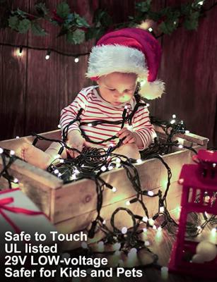 China Christmas String Lights Outdoor with Remote 8 Modes & Memory Timer Green Wire Twinkle Fairy Lights Decor à venda